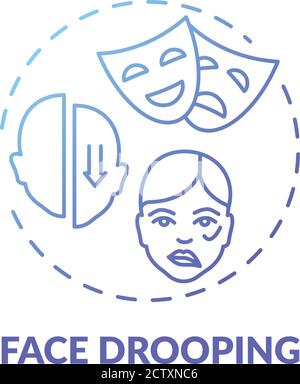 Face drooping concept icon Stock Vector Image & Art - Alamy