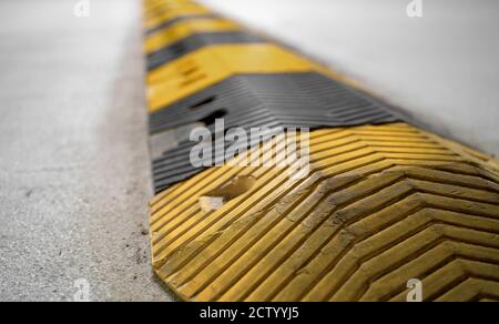 Speed bumps on residential road in Haringey, London, England, UK Stock ...