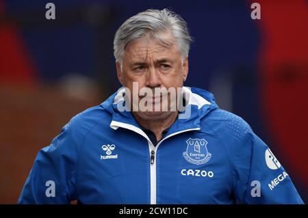 Everton manager Carlo Ancelotti during the Premier League match at St ...