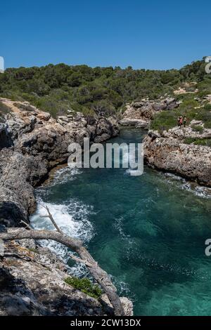 Cala Beltran, Llucmajor, Mallorca, Balearic Islands, Spain Stock Photo ...