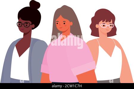 three women cartoons vector design Stock Vector Image & Art - Alamy