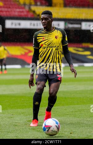 Ismaila Sarr of Watford during the Sky Bet Championship match at ...