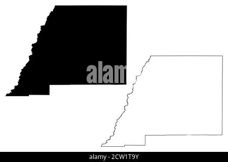 Attala County, Mississippi (U.S. county, United States of America, USA ...