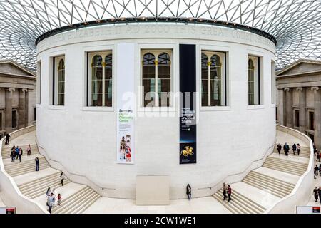 Exhibits, displays and visitors at the Museum of London in London ...