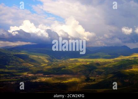 Ecuador - Countryside Flying into Quito Stock Photo - Alamy