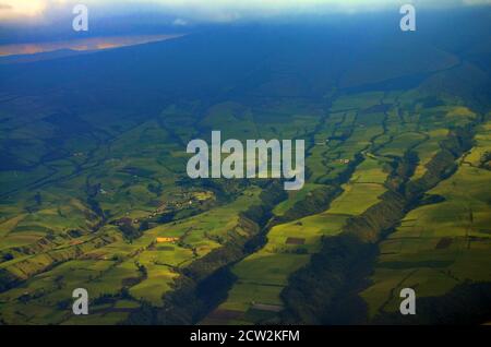 Ecuador - Countryside Flying into Quito Stock Photo - Alamy