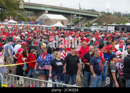 Harrisburg, PA - September 26, 2020: President Trump supporters ...