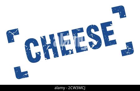 cheese stamp. square grunge sign on white background Stock Vector Image ...