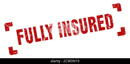insured stamp. insured square grunge sign. label Stock Vector Image & Art - Alamy