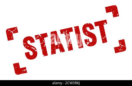 statist square sticker on white Stock Vector Image & Art - Alamy
