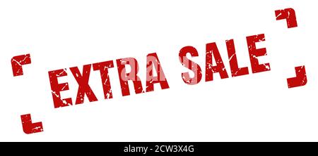 extra sale stamp. square grunge sign on white background Stock Vector ...