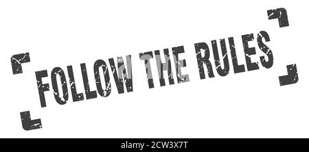 rules stamp. rules square grunge sign. rules Stock Vector Image & Art ...
