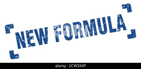 new formula square stamp. new formula grunge sign set Stock Vector ...