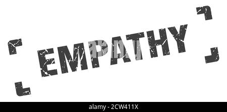 empathy stamp. square grunge sign isolated on white background Stock ...