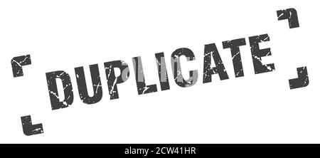 do not duplicate stamp. square grunge sign isolated on white background Stock Vector Image & Art ...