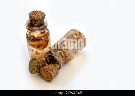 old potions with mold isolated on white background Stock Photo - Alamy