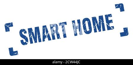 smart home stamp. square grunge sign on white background Stock Vector ...