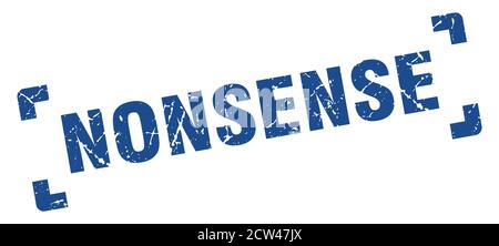 nonsense stamp. square grunge sign on white background Stock Vector ...
