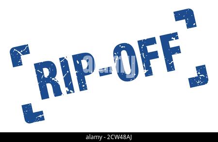 rip-off stamp. square grunge sign isolated on white background Stock ...