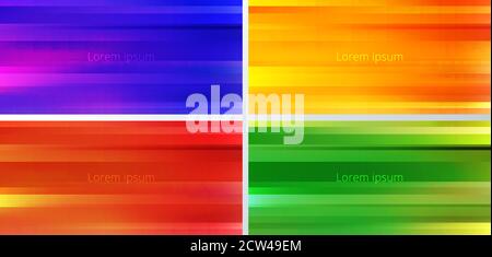 Green horizontal stripes gradient design art for backgrounds. Blurred ...