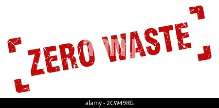 zero waste stamp. square grunge sign isolated on white background Stock ...