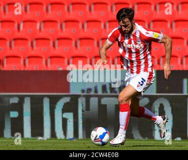 Morgan Fox #3 of Stoke City runs forward with the ball Stock Photo - Alamy