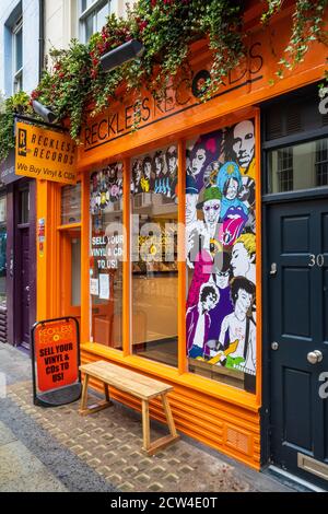 Reckless Records, independent second hand record shop on Berwick Street ...