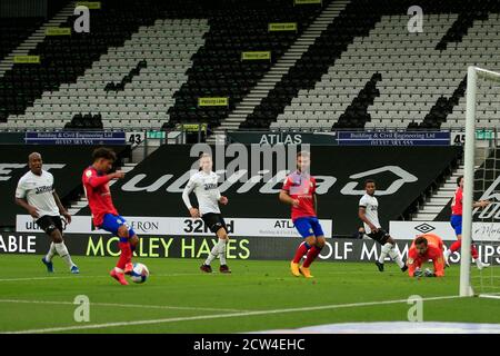 Blackburn Rovers' Tyrhys Dolan scores his sides second goal during the ...