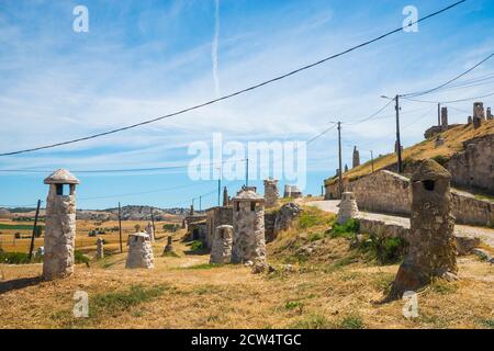 Wine cellars. Baltanas, Palencia province, Castilla Leon, Spain Stock ...