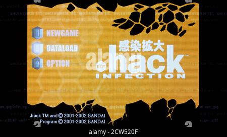 .hack Infection - Sony Playstation 2 PS2 - Editorial use only Stock ...