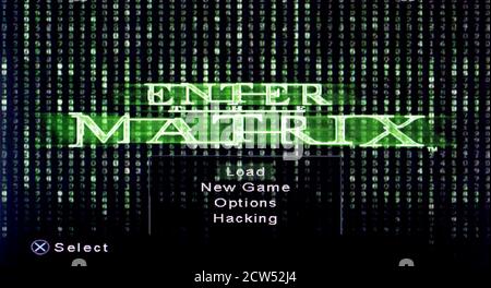 Enter the Matrix - Sony Playstation 2 PS2 - Editorial use only Stock ...