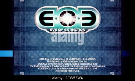 Eve of Extinction - Sony Playstation 2 PS2 - Editorial use only Stock ...