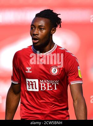 Antoine Semenyo of Bristol City during the FA Cup match at Ashton Gate ...