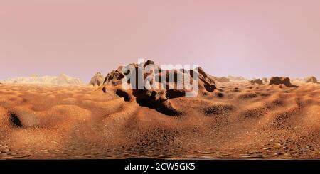surface of planet Mars, 8K HDRI map, 360 degree spherical panorama ...