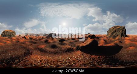 surface of planet Mars, 8K HDRI map, spherical environment panorama ...