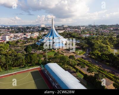 aerial view of Sarawak State Hockey Stadium or locally known as ...
