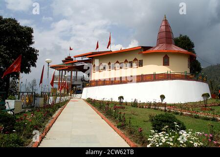 India, Sikkim, Gangtok, Hanuman Tok viewpoint, View of Kanchenjunga ...