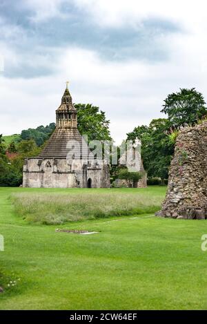 Only the Abbot's House of the former medieval Benedictine abbey and the ...