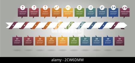 Infographic Sensor template. Icons in different colors. Include Water ...