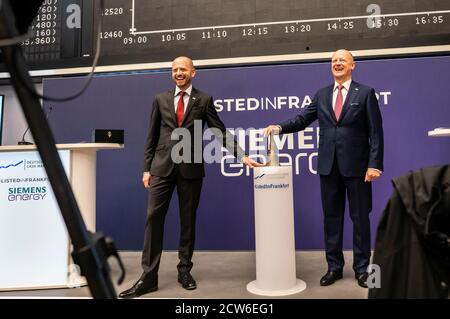 28 September 2020, Hessen, Frankfurt/Main: Christian Bruch, CEO of ...
