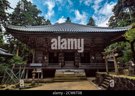 Shoshazan Engyoji temple of the Tendai sect, Himeji, Japan. Film ...