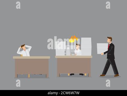 Inequality at workplace isolated concept vector illustration set. Age ...