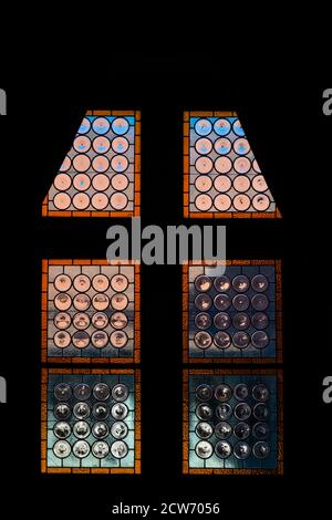 Vertical shot of a window in Corvin castle Stock Photo - Alamy