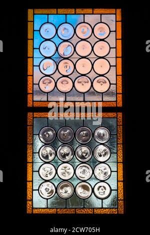 Vertical shot of a window in Corvin castle Stock Photo - Alamy