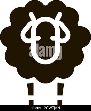Sheep line icon. Monochrome simple Sheep outline icon for templates ...