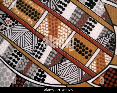 Australia aboriginal bush painting background Stock Photo - Alamy