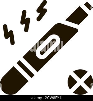 negative pregnancy test with one strip. Stock vector illustration in ...