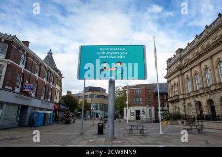 Blackburn Town Centre, The Mall housing the towns Primark Stock Photo ...