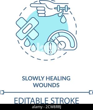 Slowly healing wounds concept icon Stock Vector Image & Art - Alamy