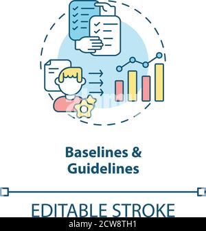 Baselines and guidelines concept icon Stock Vector Image & Art - Alamy